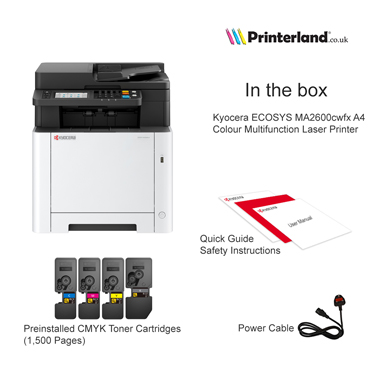 Kyocera ECOSYS MA2600cwfx A4 Colour Multifunction Laser Printer ...