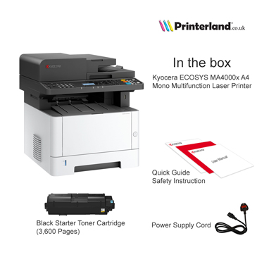 Kyocera ECOSYS MA4000x A4 Mono Multifunction Laser Printer - 110C143NL0