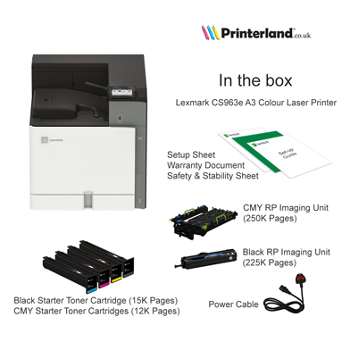 Lexmark CS963e A3 Colour Laser Printer - 20L8063