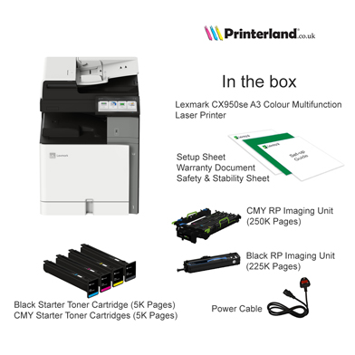 Lexmark CX950se (with MPS) A3 Colour Multifunction Laser Printer - 20L8113