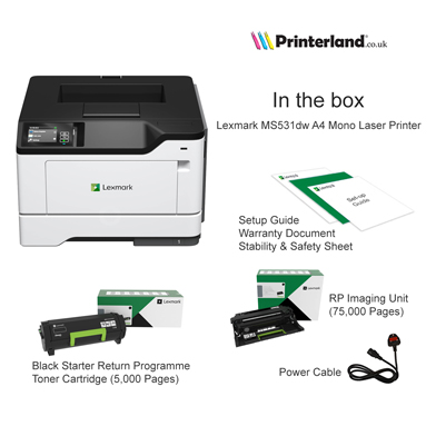 Lexmark MS531dw A4 Mono Laser Printer - 38S0313