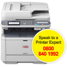 OKI MB491dn A4 Mono Multifunction LED Laser Printer - 01321001
