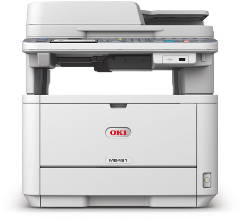 OKI MB491dn A4 Mono Multifunction LED Laser Printer - 01321001