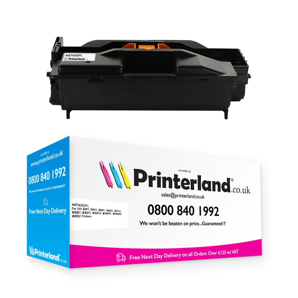 Printerland 44574302PL Compatible OKI Image Drum (25,000 Pages)