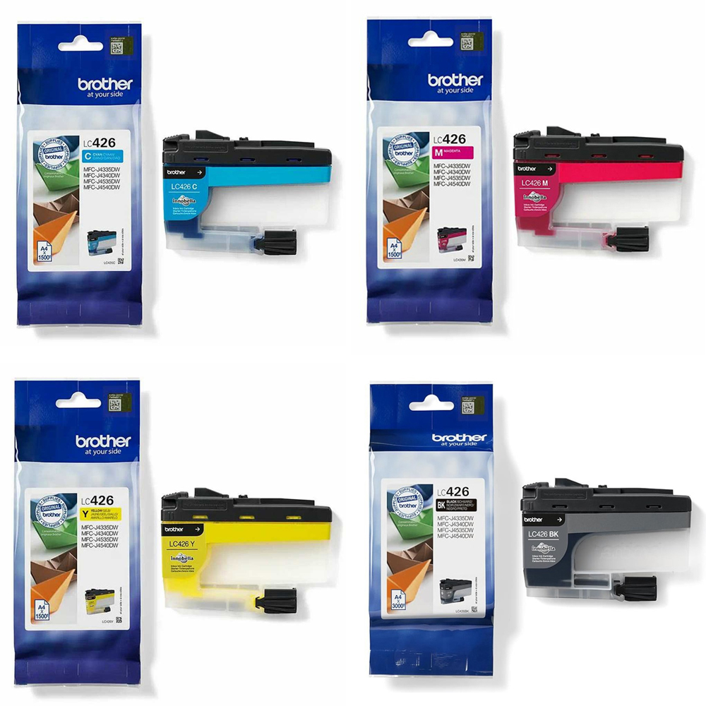 Brother LC426VAL LC-426 Ink Value Pack CMY (1,500 Pages) K (3,000 Pages)