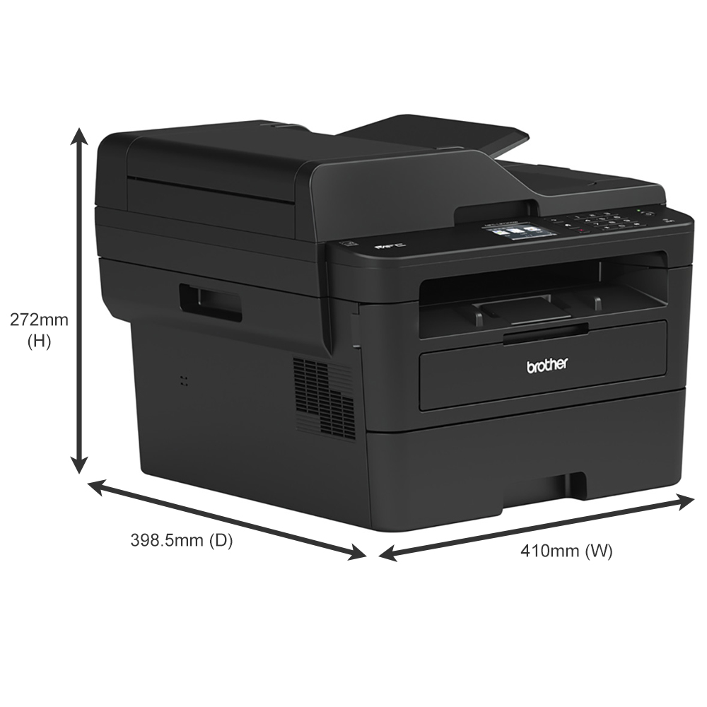 Brother MFC-L2750DW A4 Mono Multifunction Laser Printer - MFCL2750DWZU1
