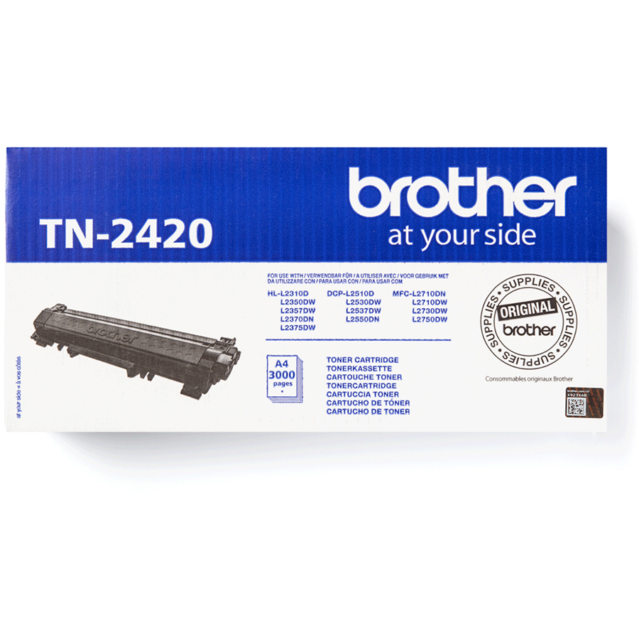 Brother TN2420 TN-2420 High Capacity Black Toner Cartridge (3,000 Pages)