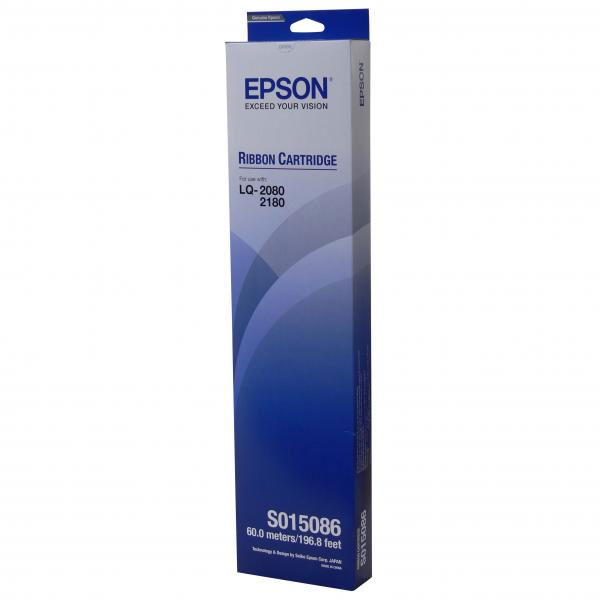 Epson C13S015086 Black Fabric Ribbon (8 Million Characters)