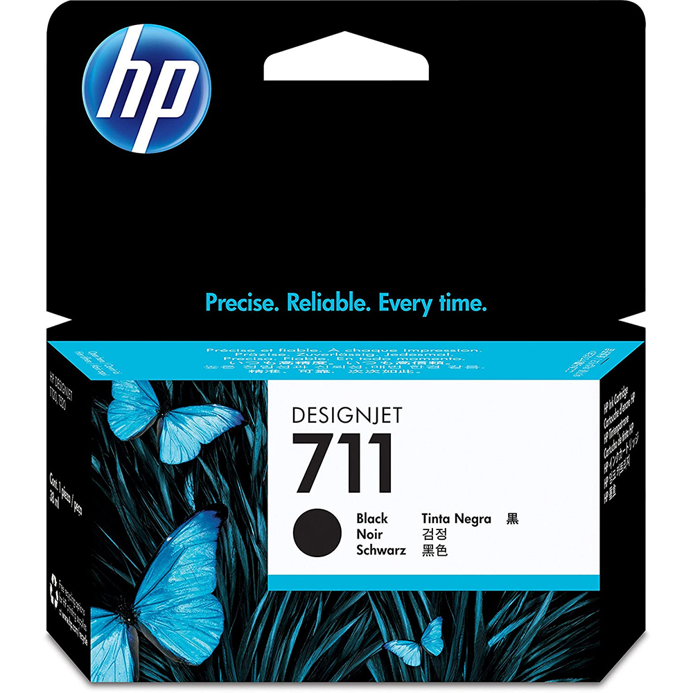HP CZ129A T120 | T125 | T130 711 Black Ink Cartridge (38ml)