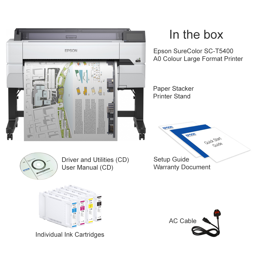 Epson SureColor SC-T5400 A0 Colour Large Format Printer - C11CF86301A1