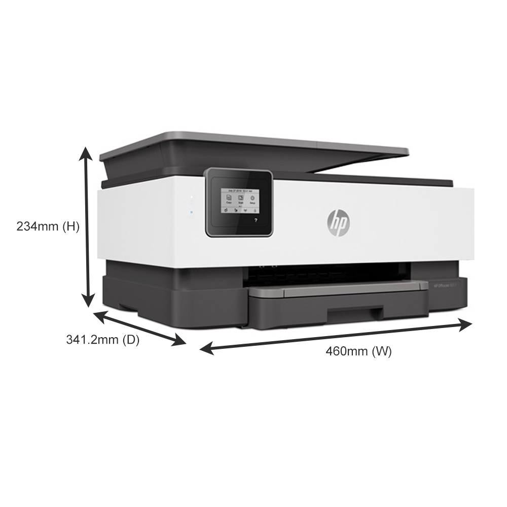 HP OfficeJet 8017 A4 Colour Multifunction Inkjet Printer - 6SB40B
