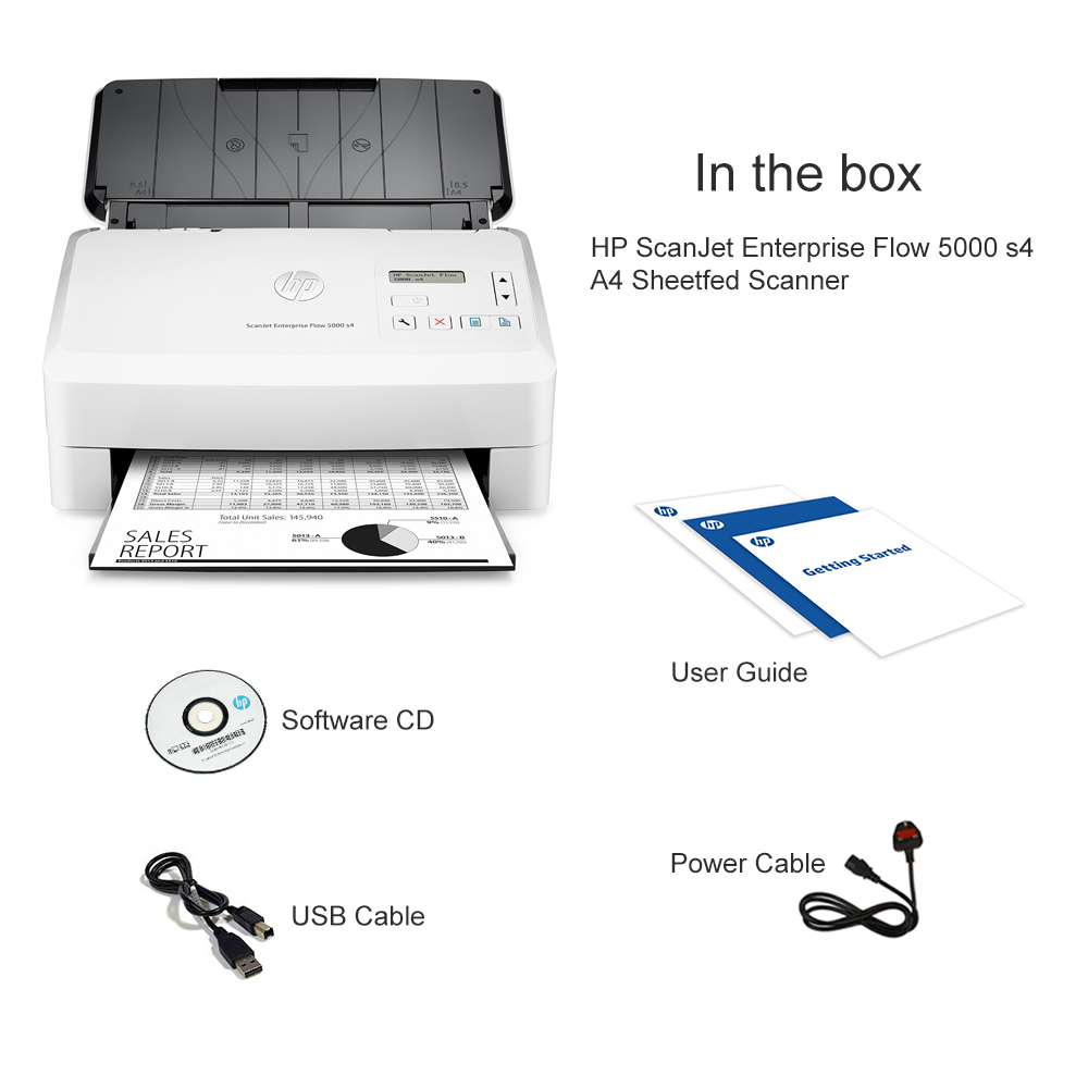 HP ScanJet Enterprise Flow 5000 s4 A4 Sheetfed Scanner - L2755A