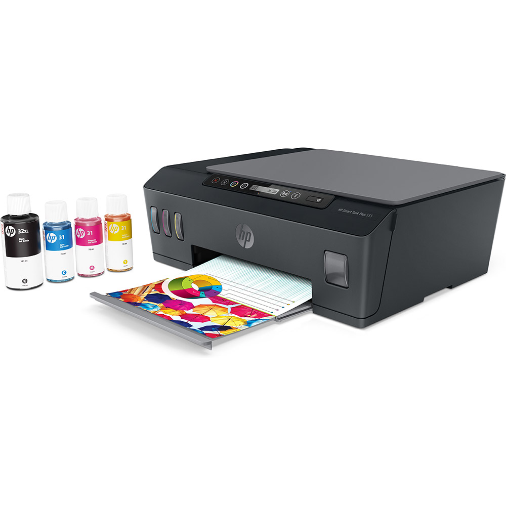 HP Smart Tank Plus 555 A4 Colour Multifunction Inkjet Printer - 1TJ12A