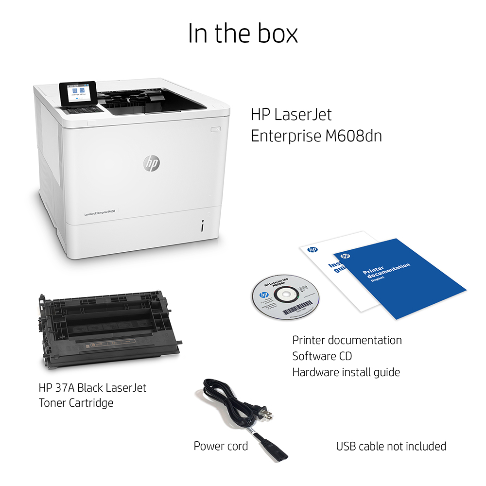 HP LaserJet Enterprise M608dn A4 Mono Laser Printer - K0Q18A