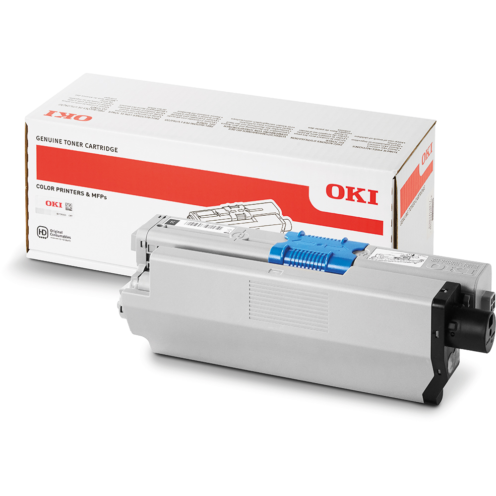 OKI 44973536 C301 | C321 Black Toner Cartridge (2,200 Pages)