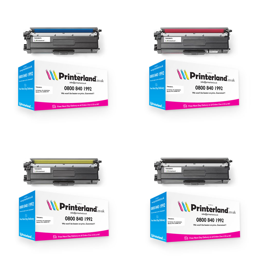 Printerland Compatible Brother TN-421 Toner Rainbow Pack CMY (1,800 ...