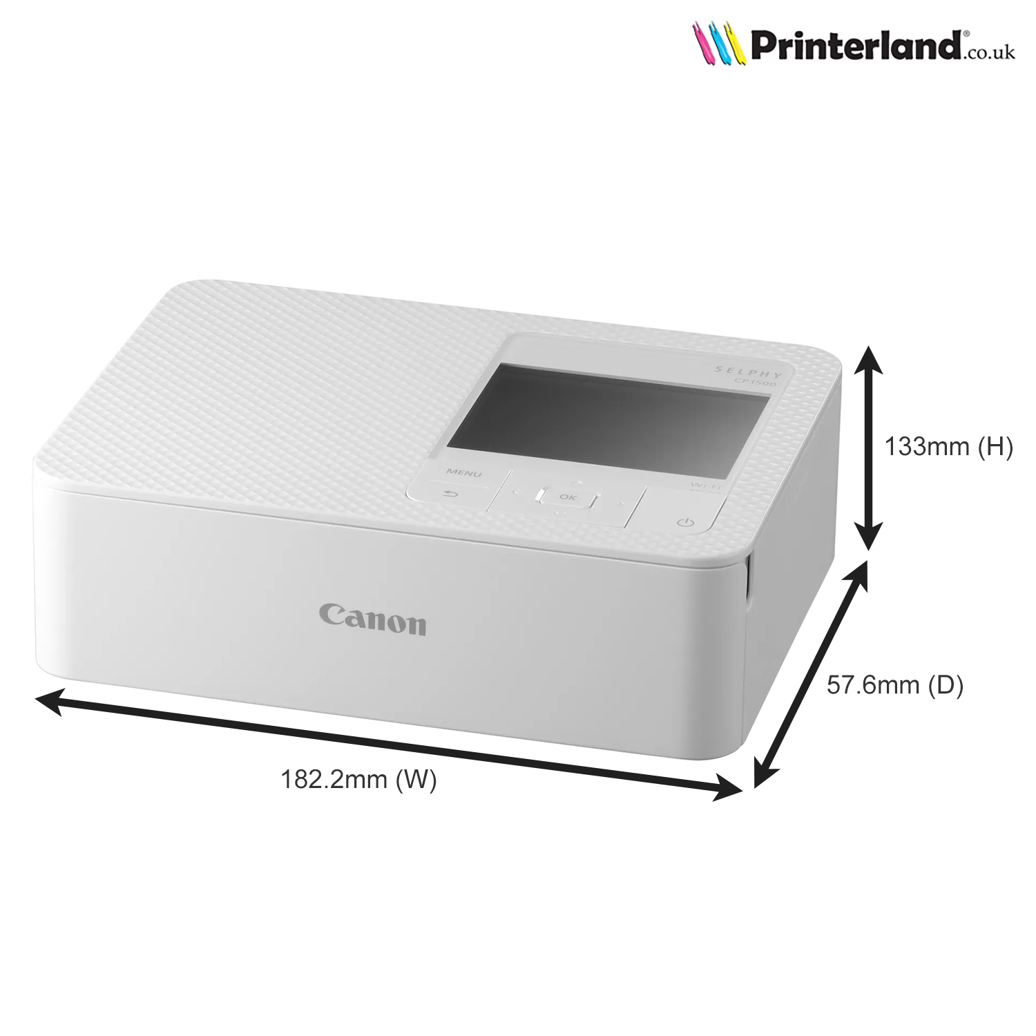 Canon SELPHY CP1500 (White) Colour Mobile Inkjet Photo Printer - 5540C009