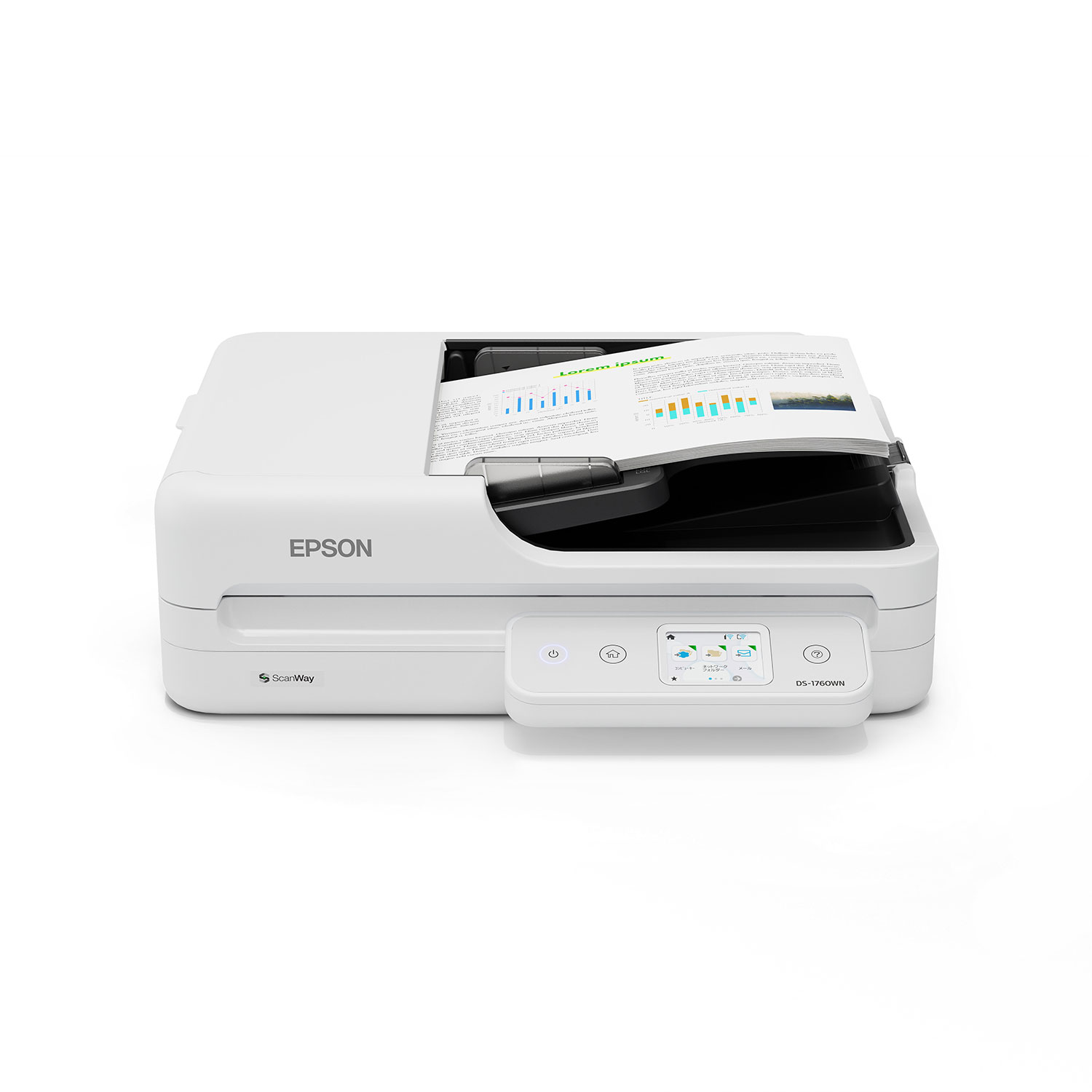 Epson WorkForce DS-1760WN A4 Flatbed & Sheetfed Scanner - B11B274401BY