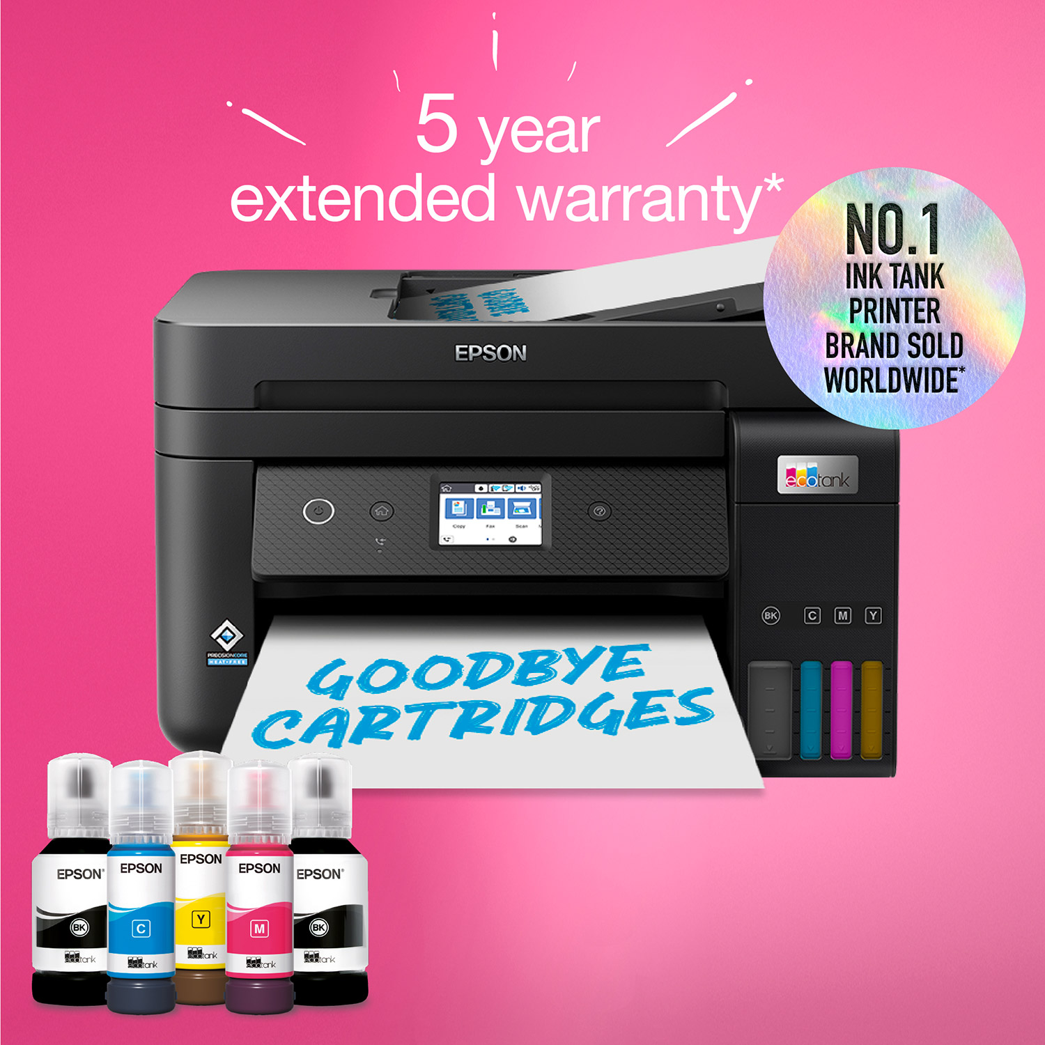 Epson EcoTank ET-4850 A4 Colour Multifunction Inkjet Printer - C11CJ60401