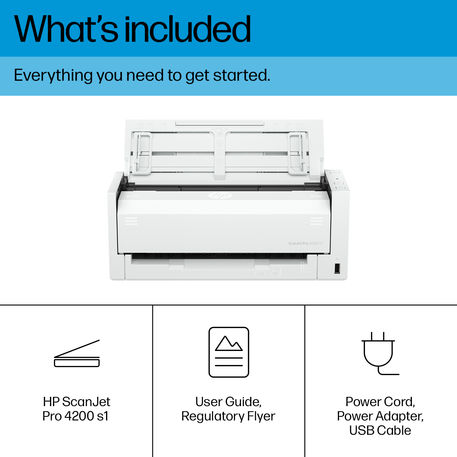 HP ScanJet Pro 4200 s1 A4 Sheetfed Scanner - 8Q4W2A