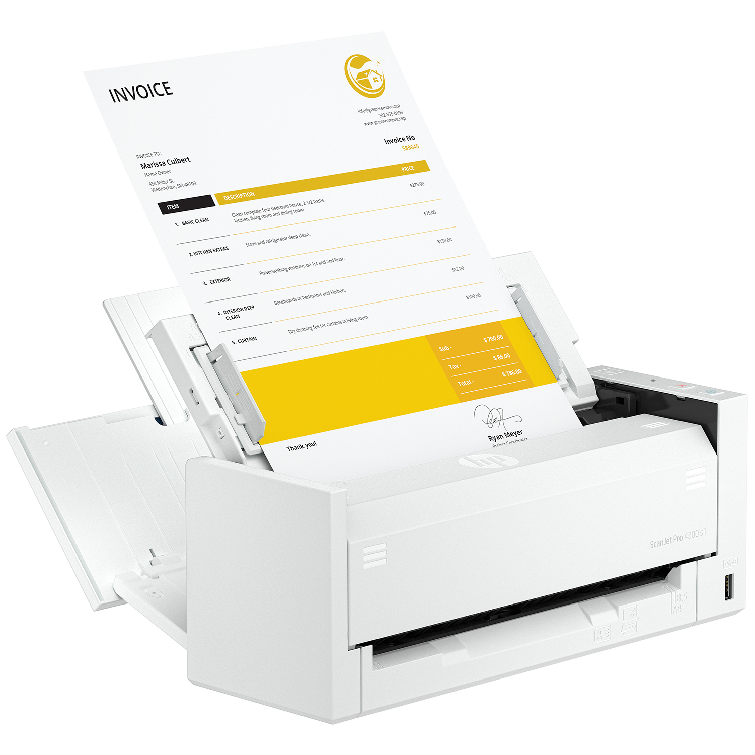 HP ScanJet Pro 4200 s1 A4 Sheetfed Scanner - 8Q4W2A